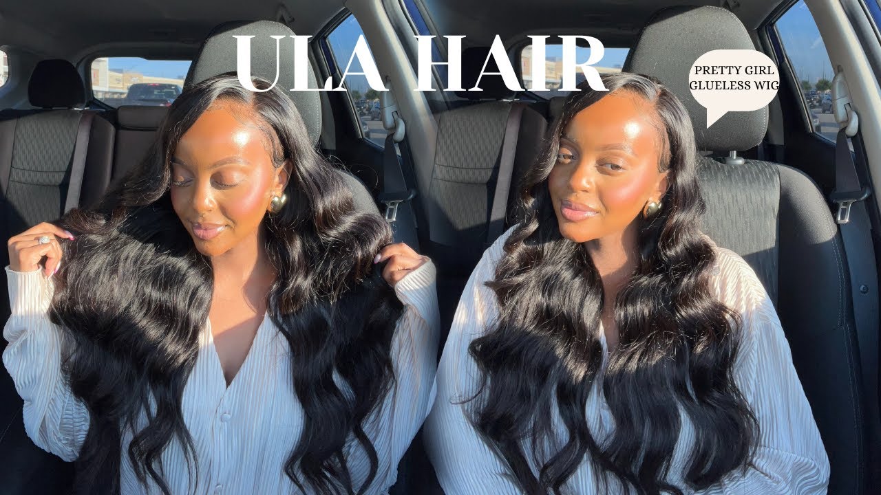 PRETTY GIRL WIG / 100% GLUELESS WIG | EASY WIG INSTALL FT. ULA HAIR ...