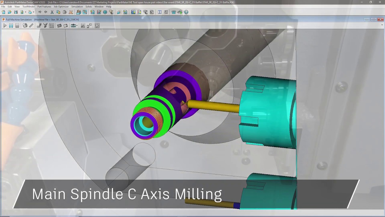 Simplifying the complex- PartMaker for Swiss Machining Star SR20II - YouTube