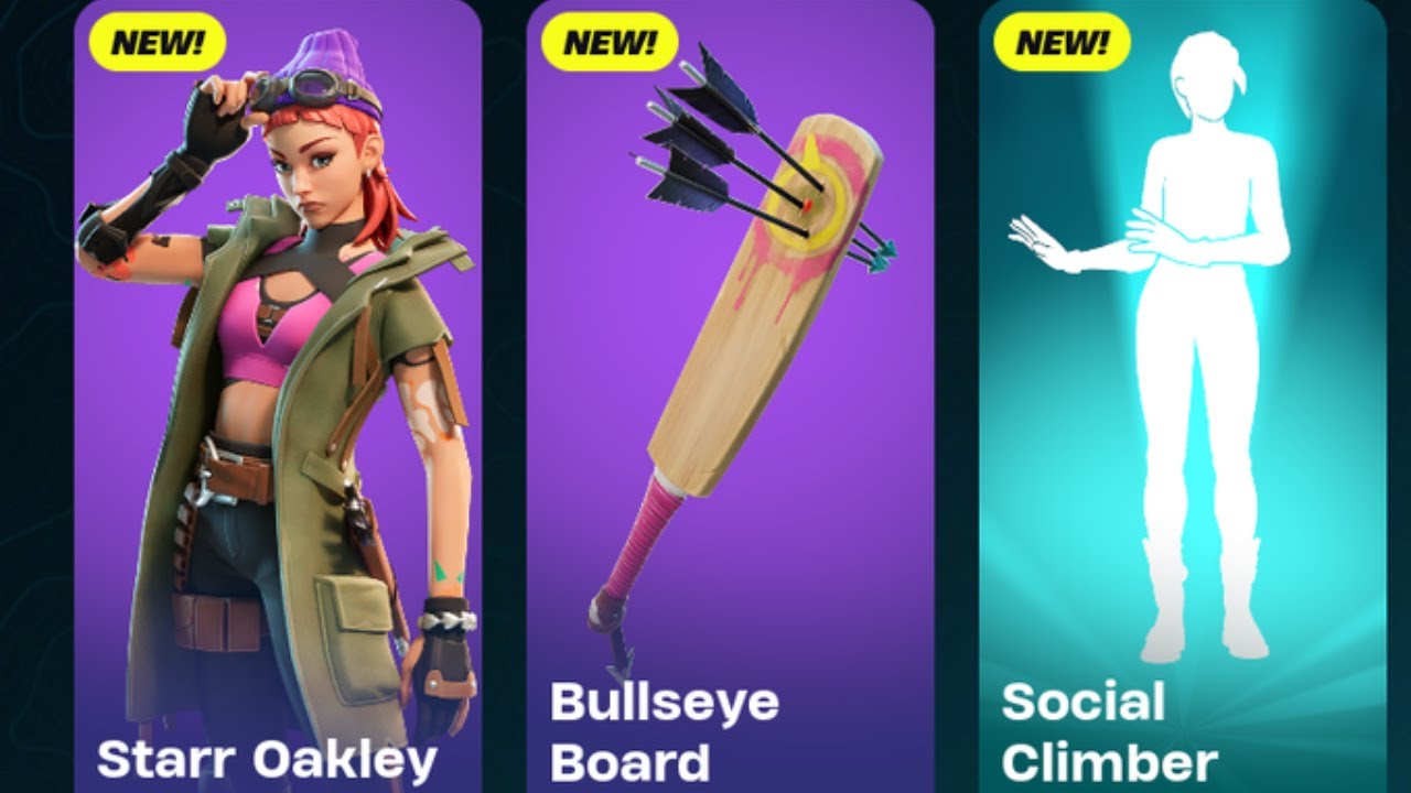 NEW Starr Oakley skin & Social Climber emote! (Fortnite item shop ...