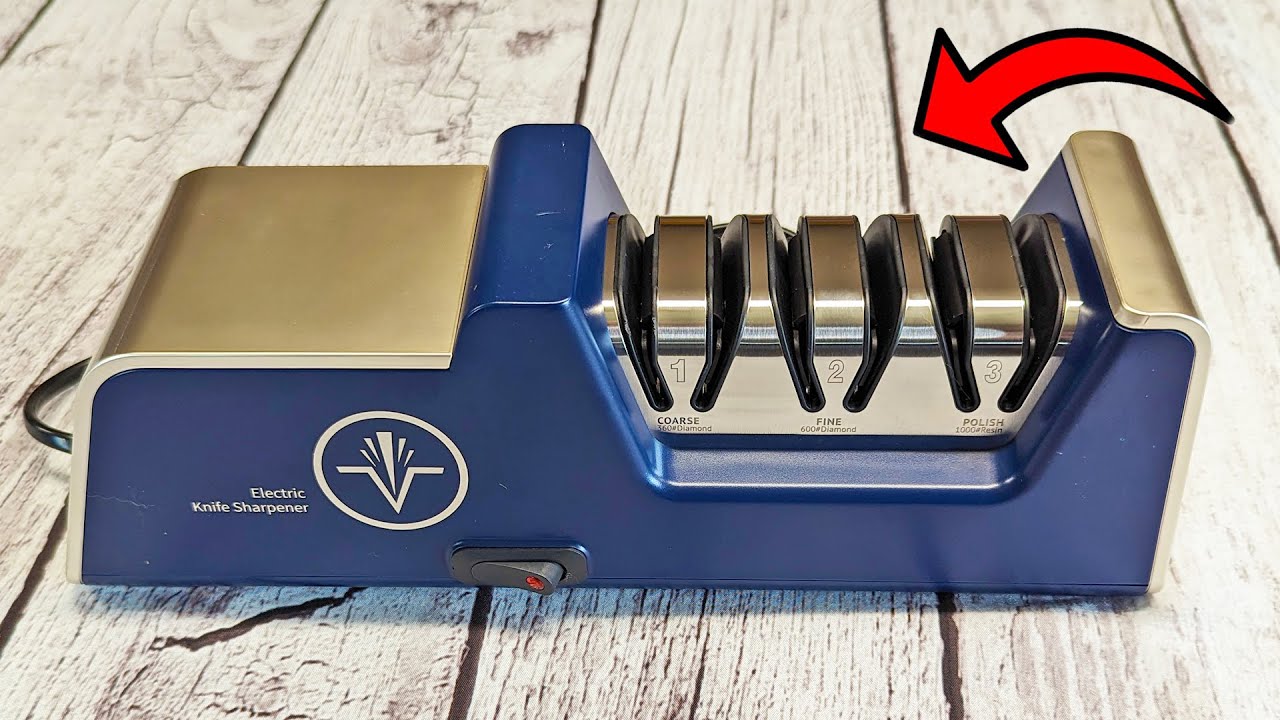 Easily Sharpen Your Knives with THIS Electric Knife Sharpener - YouTube