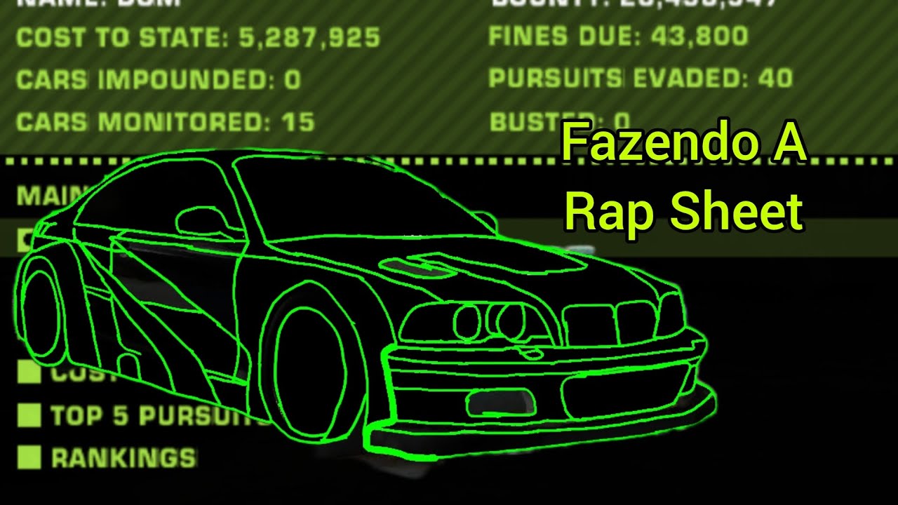 NFS Most Wanted #17 Fazendo Uma Rap Sheet - YouTube
