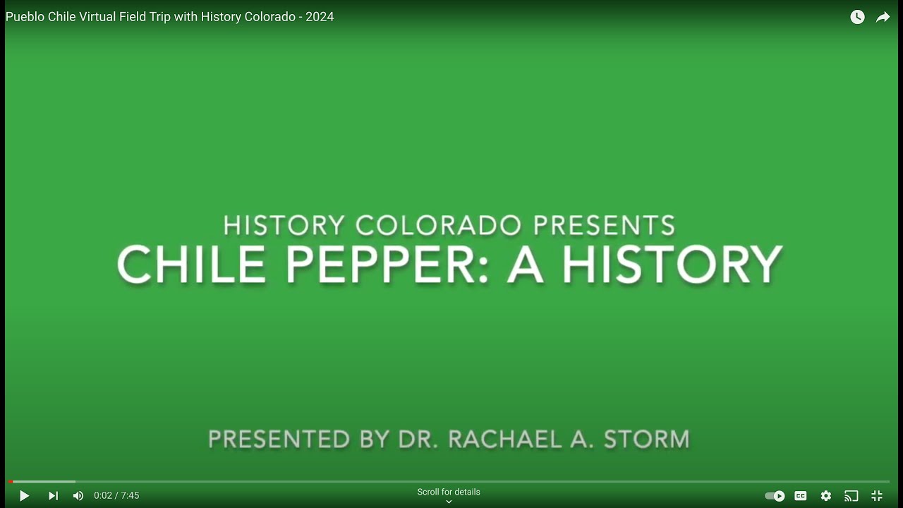 Pueblo Chile Virtual Field Trip with History Colorado - 2024 - YouTube