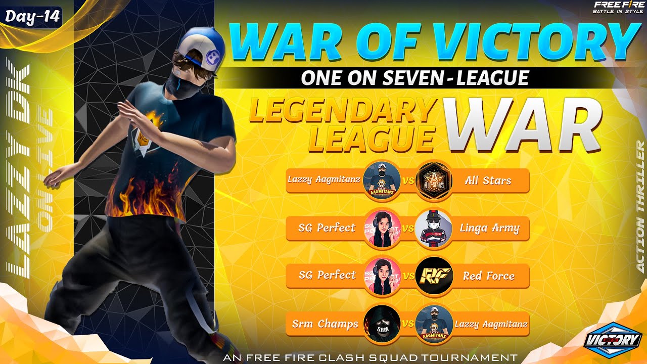 🔴WAR OF VICTORY || LEAGUE MATCH [DAY-13]🔴️‍🔥#lazzydk #srmdk - YouTube