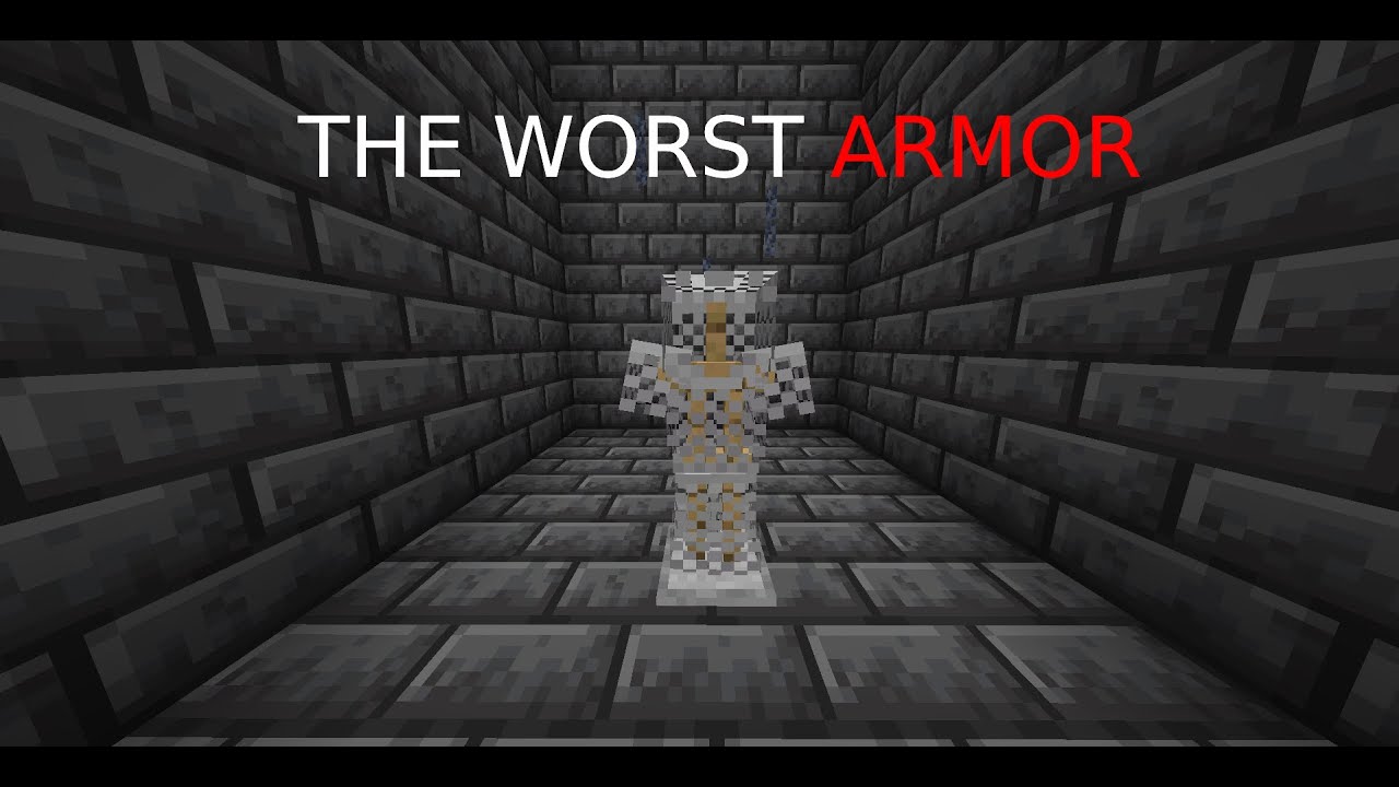 The worst Armor in Minecraft - YouTube