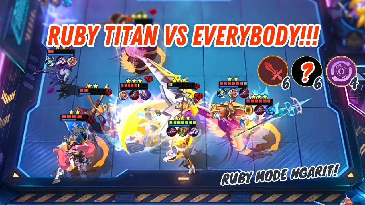 RUBY TITAN PAKAI CRYSTAL INI SAKIT BANGET?!! RUBY MODE NGARIT | COMBO MAGIC CHESS 2024 - YouTube