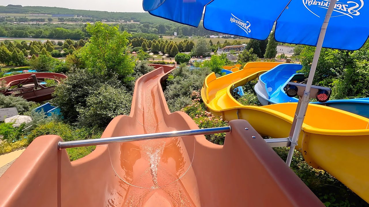 Hosszú Kaland Water Slide at Aquaréna Mogyoród 🇭🇺 - YouTube