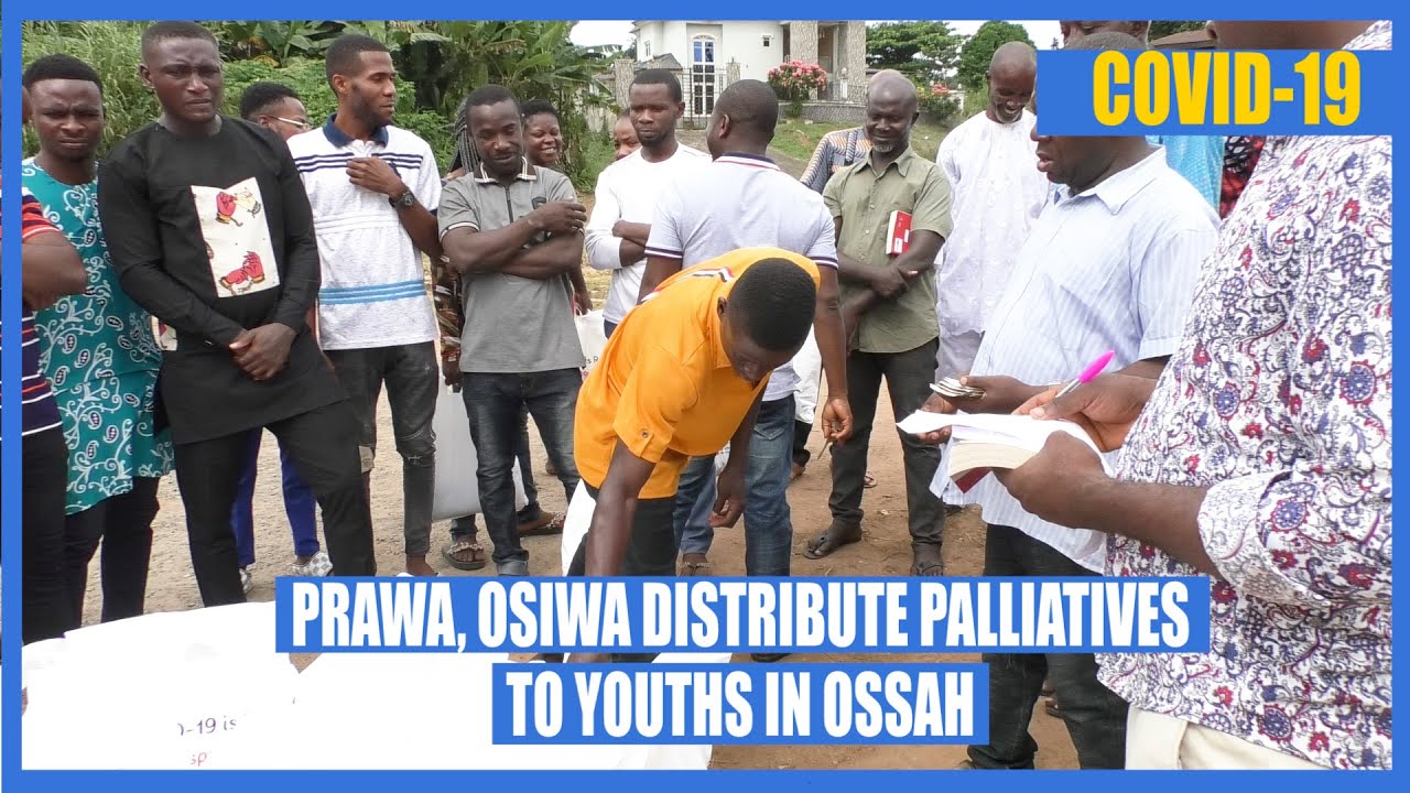 PRAWA, OSIWA DISTRIBUTE PALLIATIVES TO YOUTHS IN OSSAH | FLO FM TV ...