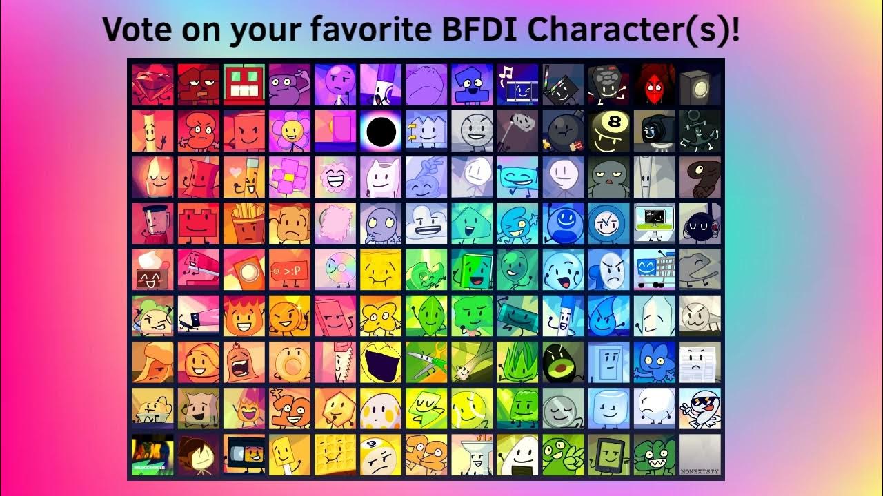 Vote for your Favorite BFDI Character(s)!!! - YouTube