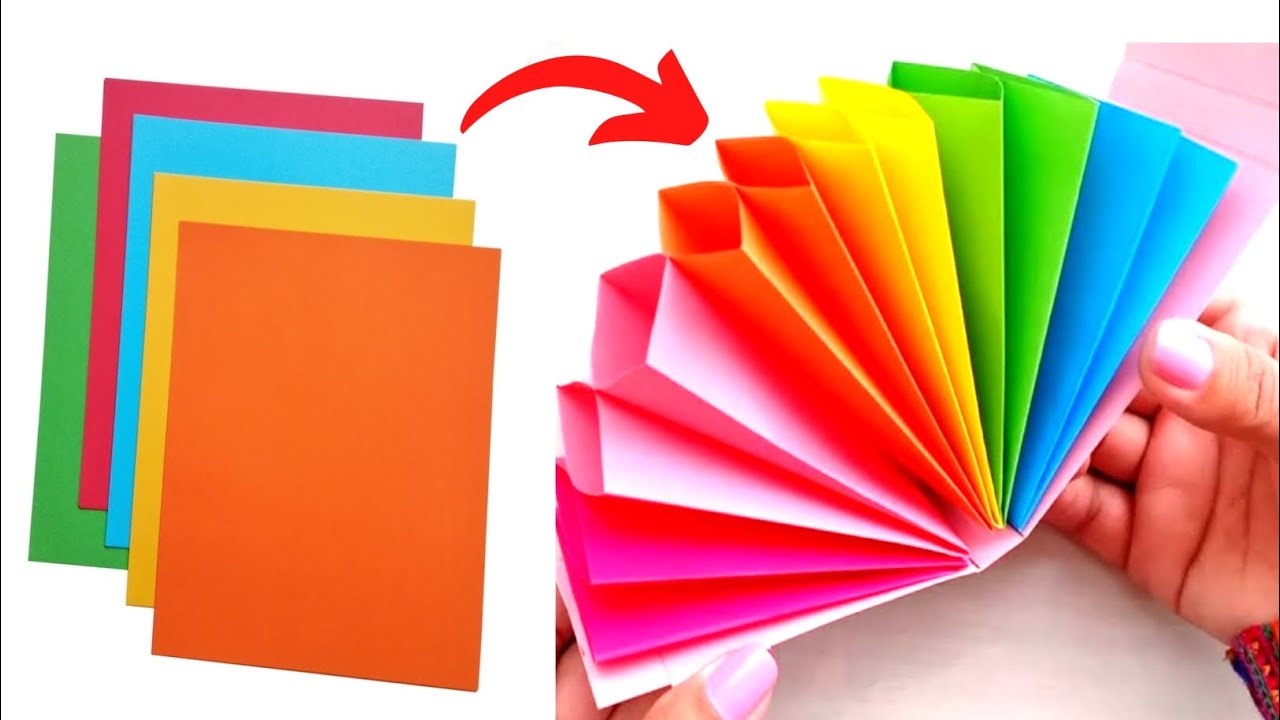 How to make a cute paper wallet/Origami wallet/origami craft with paper ...