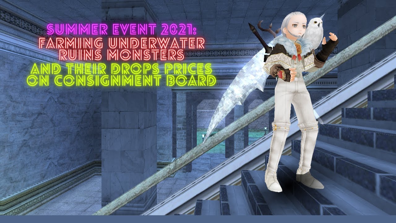 Toram Summer Event 2021 Farming Underwater Ruins Monsters and Drops ...