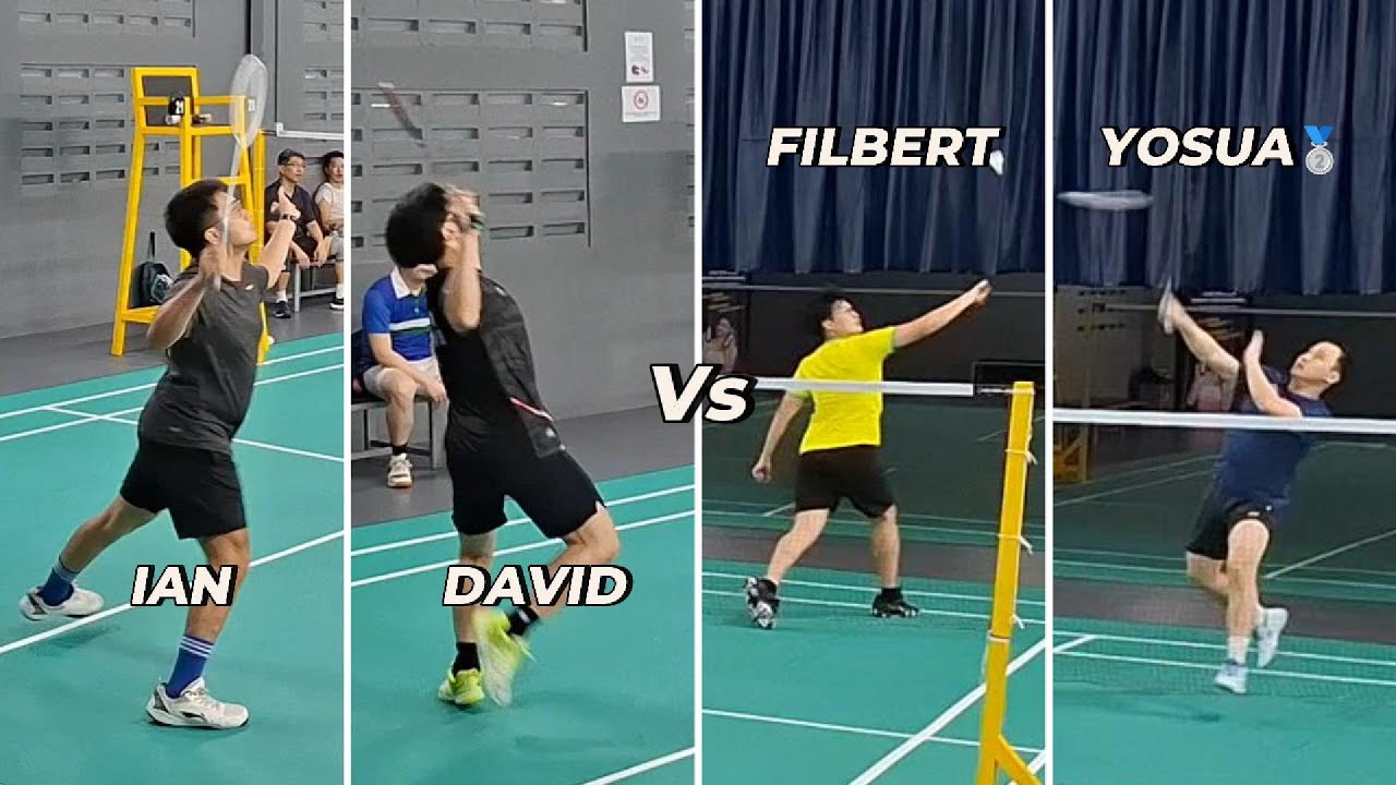 IAN / DAVID vs FILBERT / YOSUA 🥈 - Ganteng Badminton Club - Men's ...