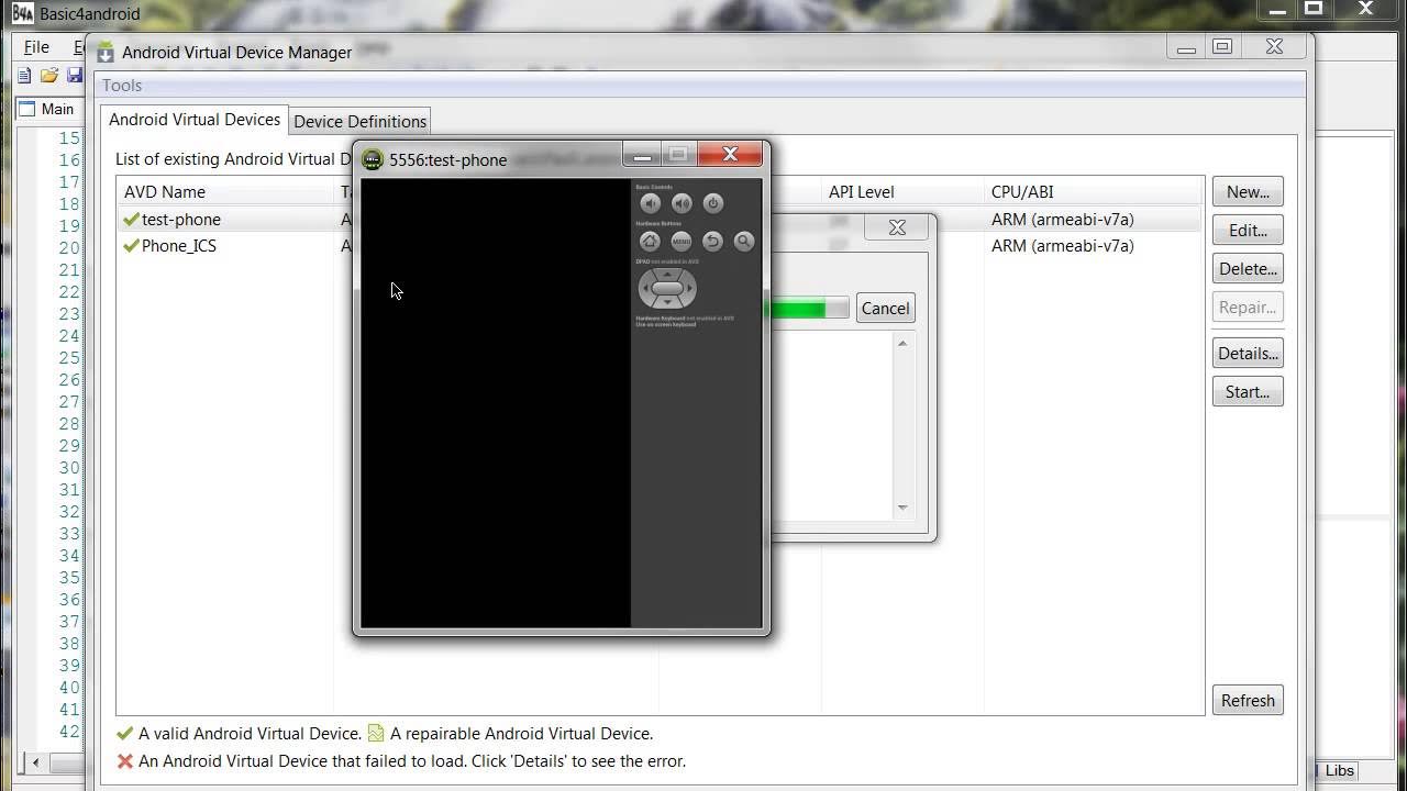 LearnB4a How To Install The Emulator and Build your first Android App Basic4android (B4a) - YouTube