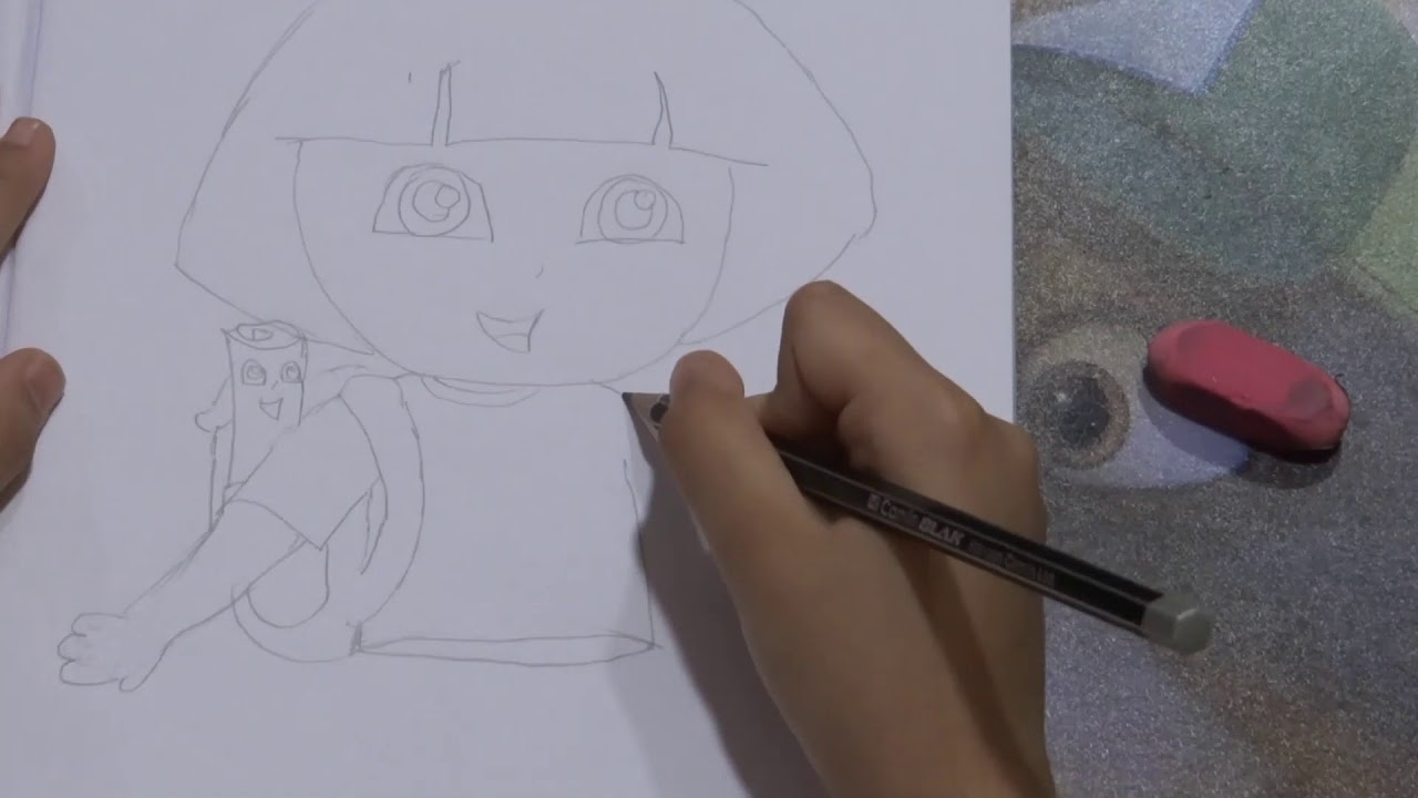 Dora the Explorer | Easy Dora drawing | Easy drawing for kids | Doravin ...