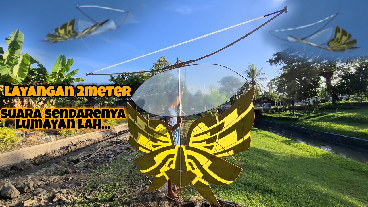 Layangan Ram raman 2meter Sudah Bisa Bawa Sendaren Woorrr!!! - YouTube