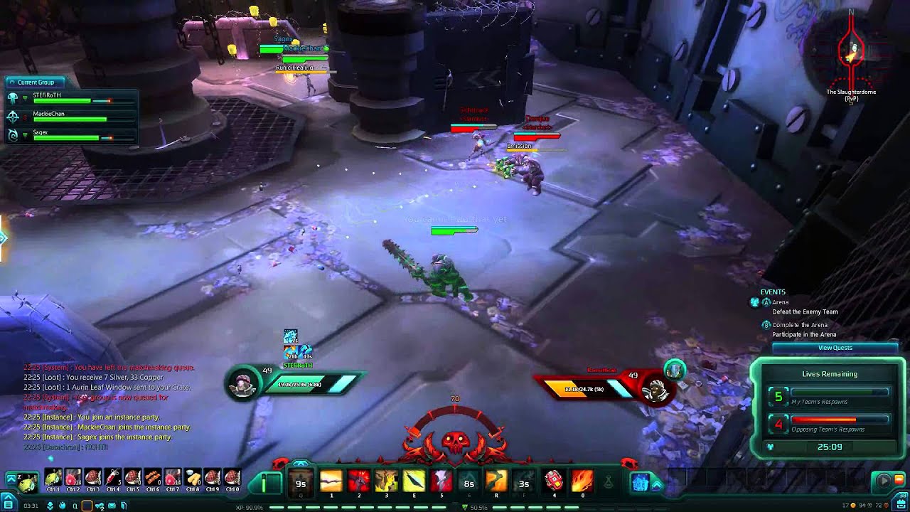 STEFiRoTH: Wildstar 3v3 ARENA PvP (Warrior, Spellslinger, Esper) - YouTube