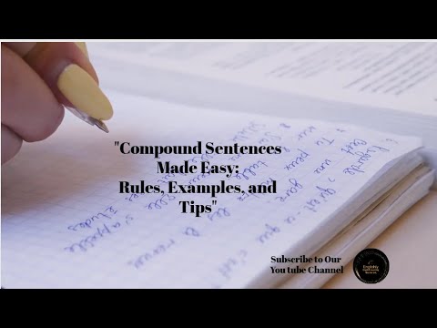Compound Sentences Rules & Examples! #sentencestructure # ...