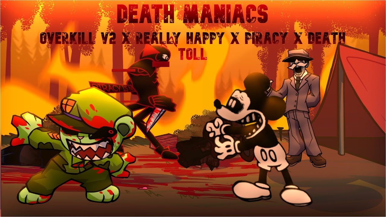 DEATH MANIACS (inst mix) overkill x 3 songs - YouTube
