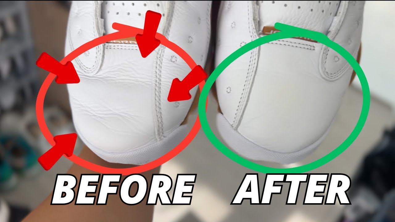 How To: Fix Creases on Sneakers - YouTube