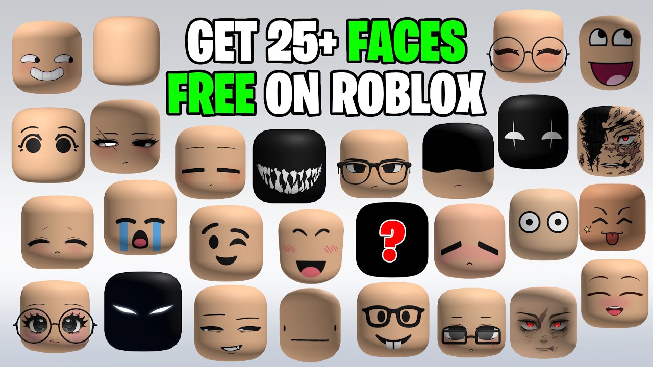 25 FREE FACES on Roblox You Need to Try NOW 🤯 - YouTube