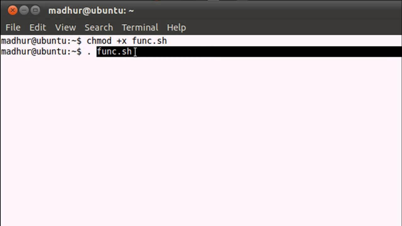 Shell Scripting Tutorial 60 Create Your Own Commands Using Functions 6016
