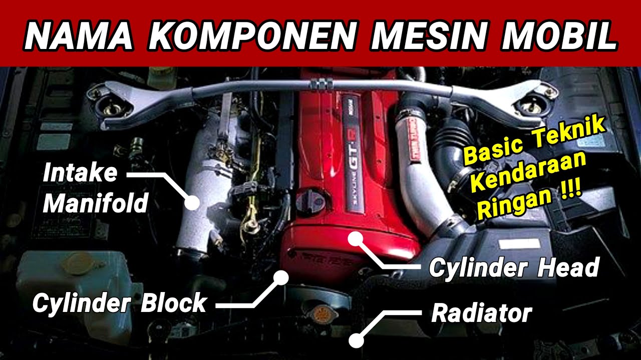 Nama Komponen Mesin Mobil Berserta Fungsinya | Pintar Otomotif - YouTube