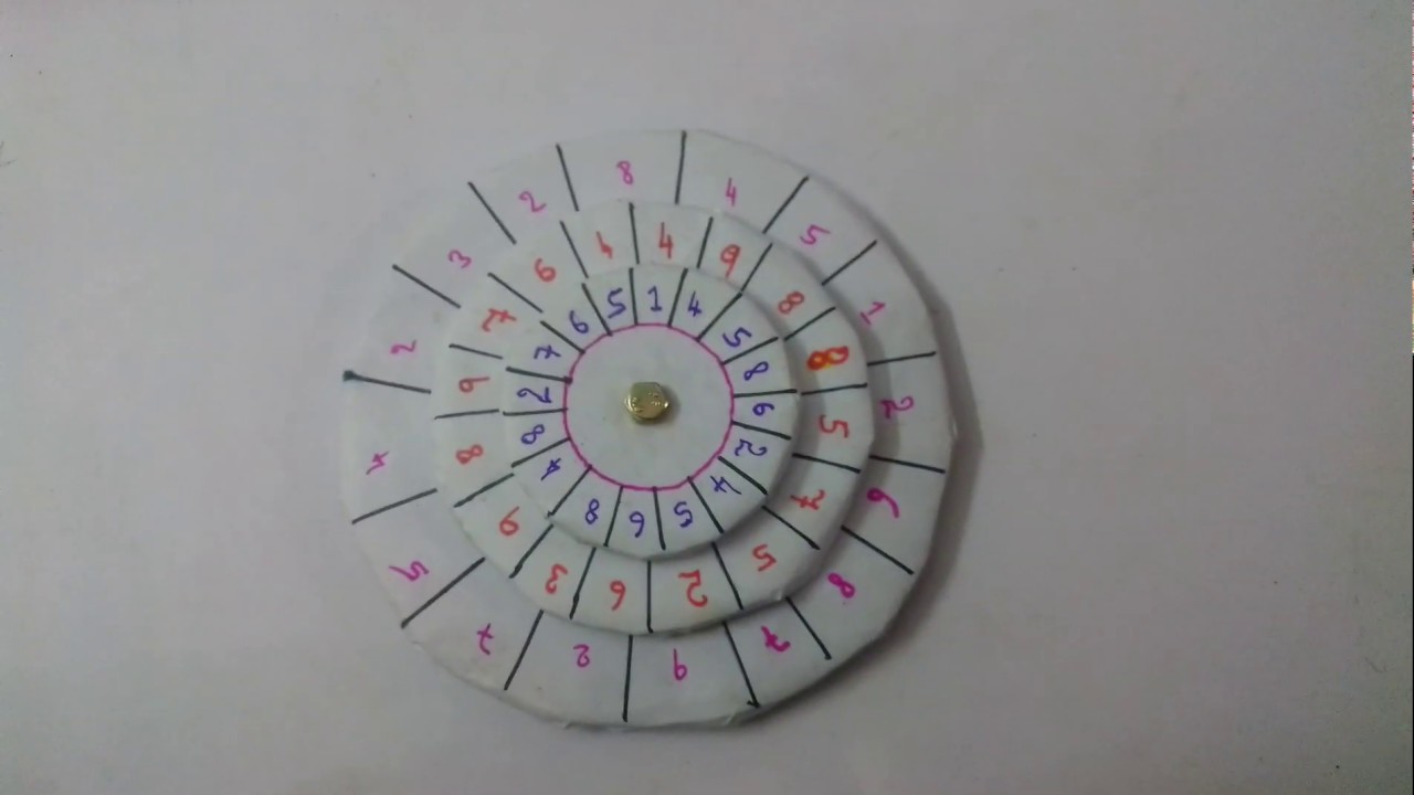 Maths wheel Puzzle Addition wheel Maths Project - YouTube