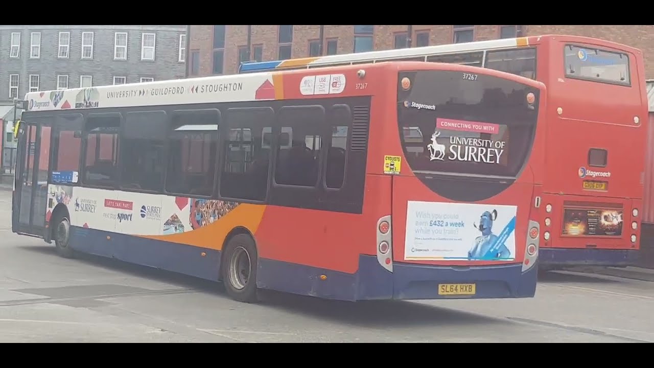 Here is the stagecoach bus 37267 on the number 71 in Guildford Sunday ...