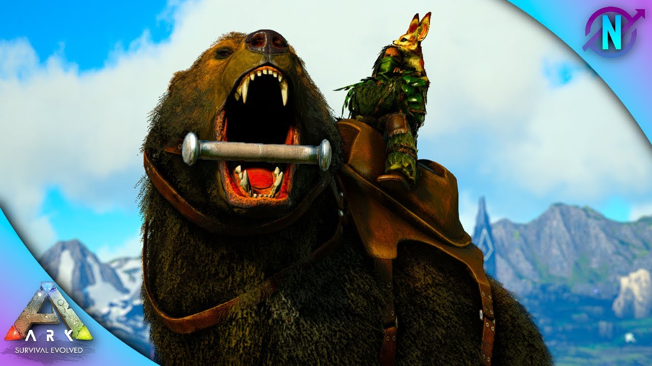 Dire Bear é o terror das abelhas!! Ark: Survival Evolved - Cluster [EP8 ...