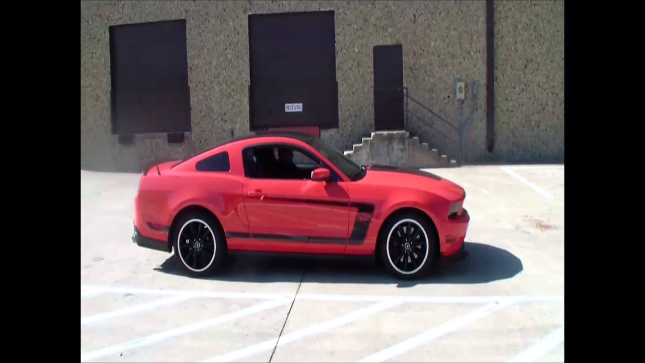 2012 Boss 302 w Custom Tune Only Launch control - YouTube