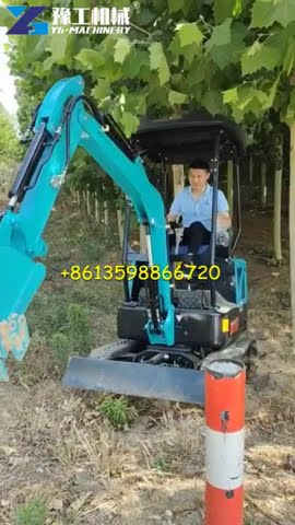 Farm Mini Excavator | Micro excavator (mini digger) in farm ...
