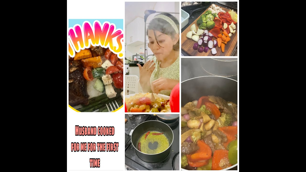 Husband cooked for me for the first time. How he cooks!! - YouTube