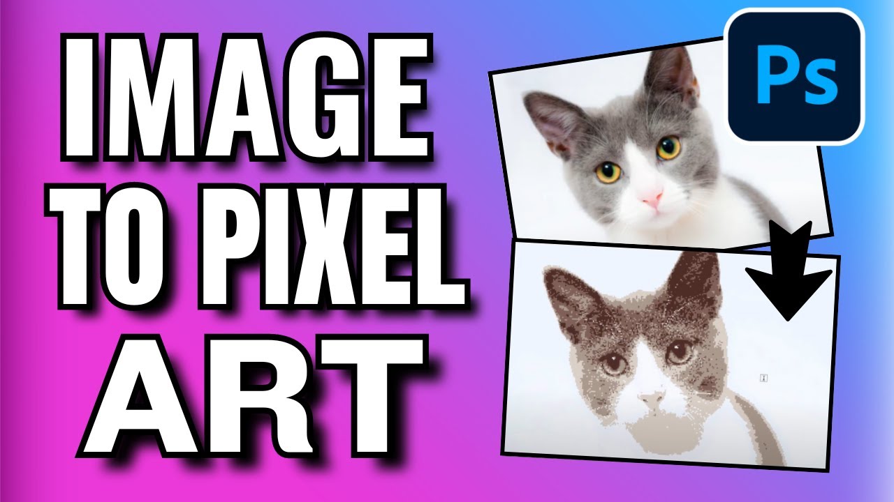 How To Turn Any Image Into Pixel Art In Photoshop (Best Method) - YouTube