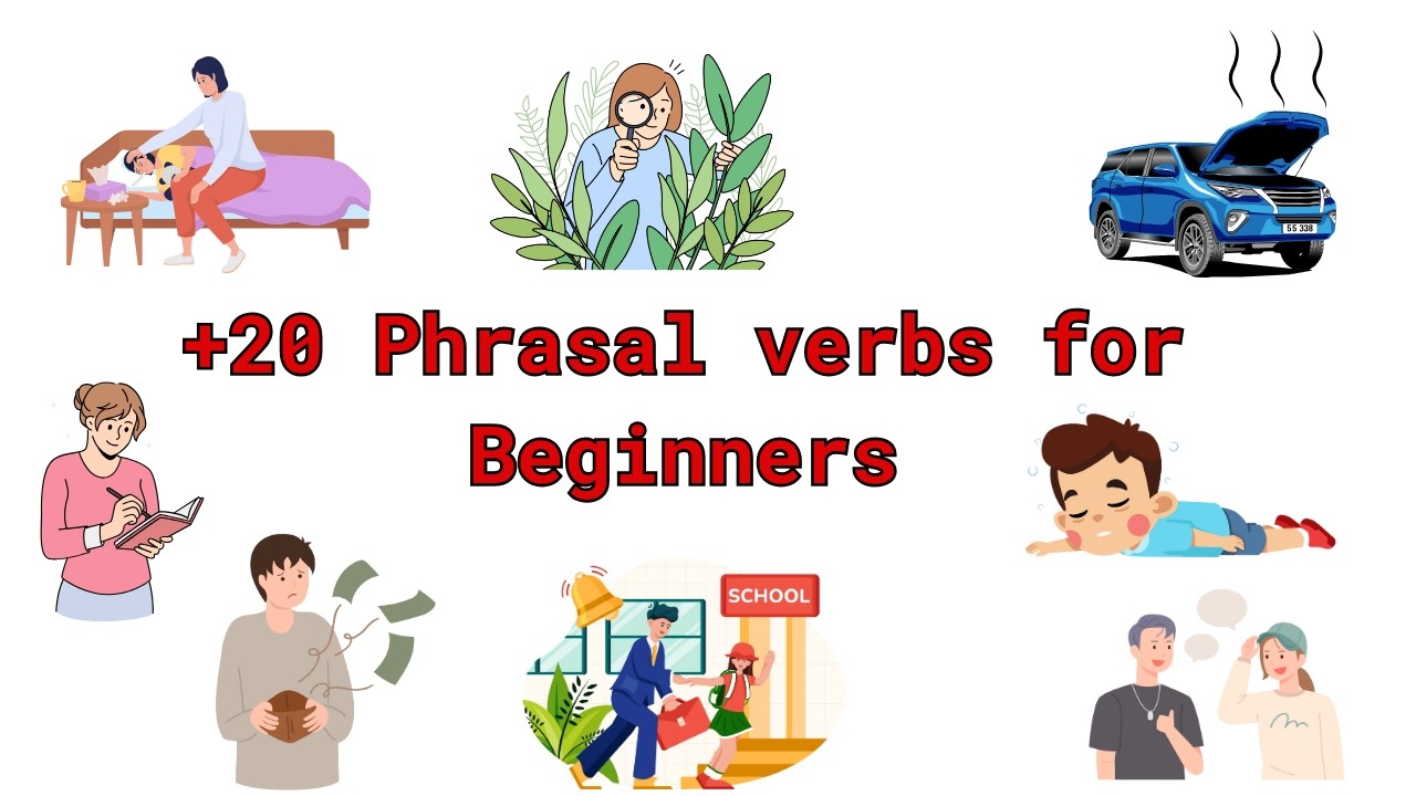 +20 Phrasal verbs for Beginners | Phrasal verbs| english Phrasal verbs ...