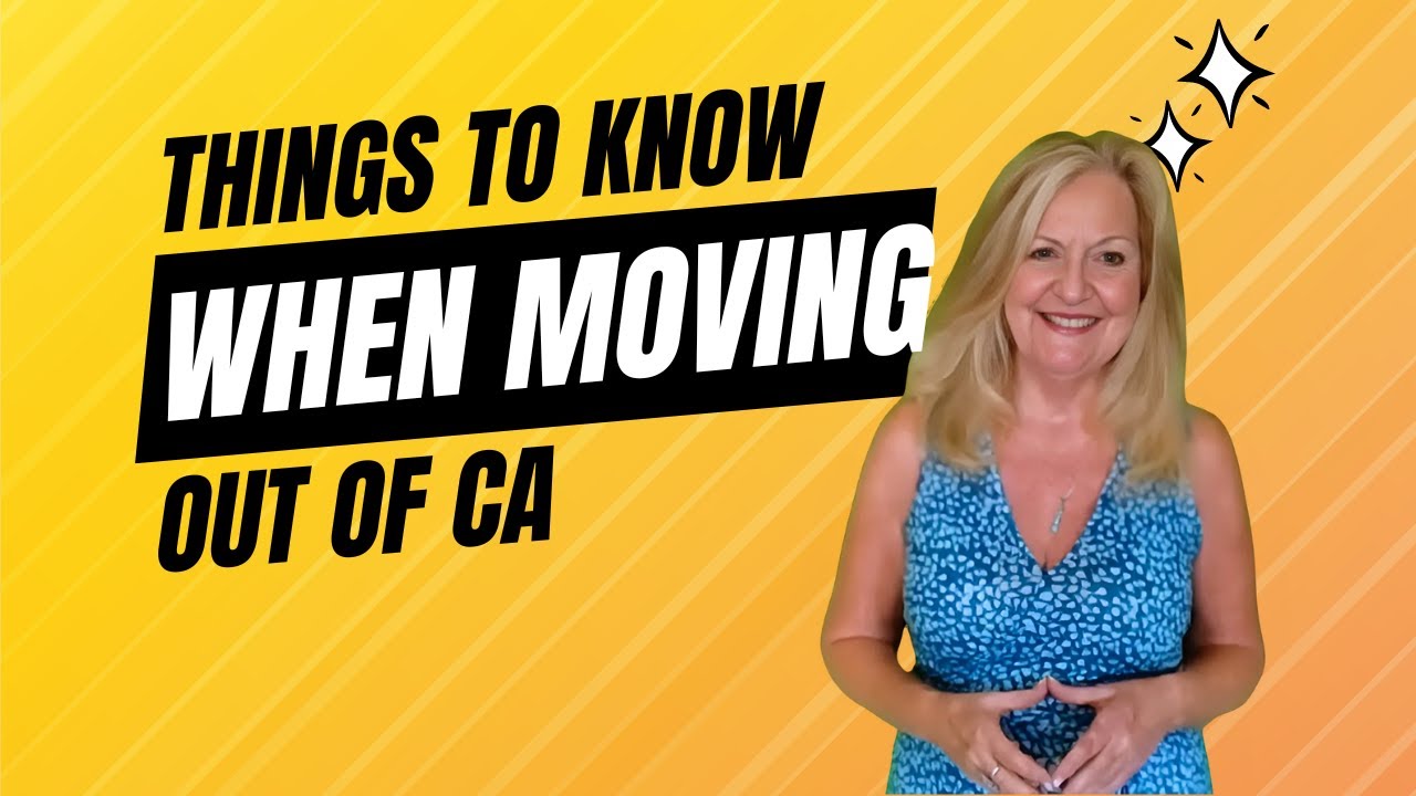 Things to know when moving out of CA - YouTube