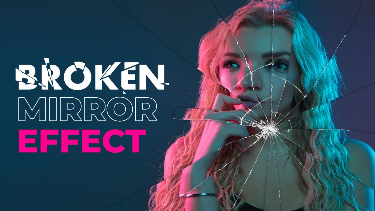Photoshop tutorial | Broken mirror effect | Photo manipulation photoshop - YouTube