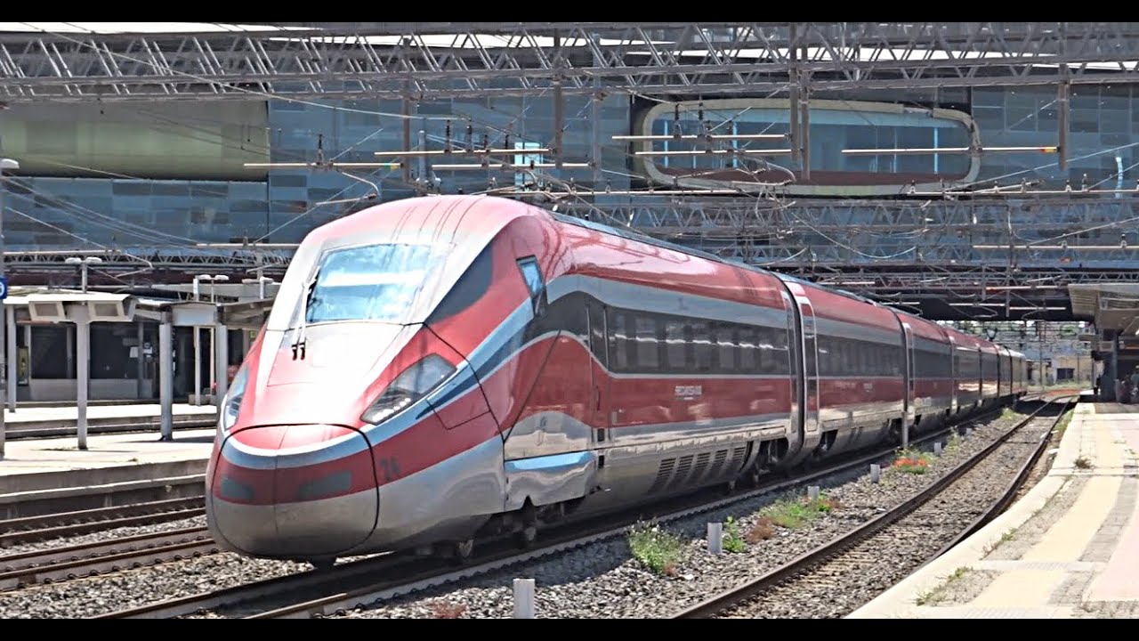 [HD - Treni] ETR400 Frecciarossa 1000 + Treno Eurostar AV FR Trenitalia ...