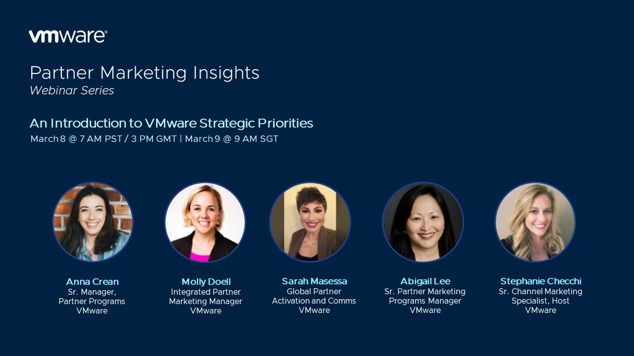 Partner Marketing Insights: An Introduction to VMware Strategic ...