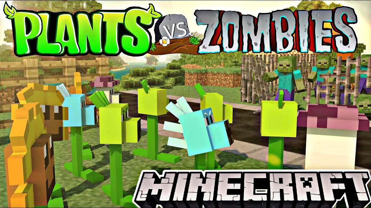 Карта plants vs zombies на minecraft - 80 фото