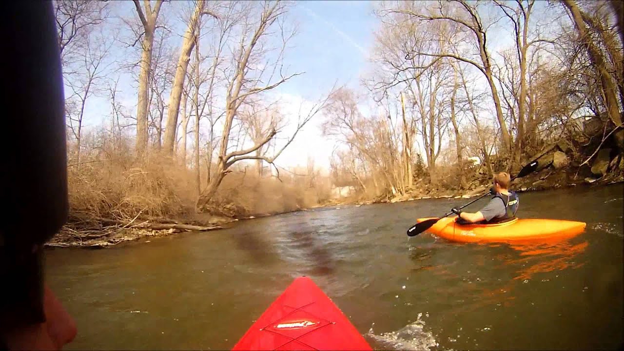 Clinton River Kayak Adam and Mark - YouTube