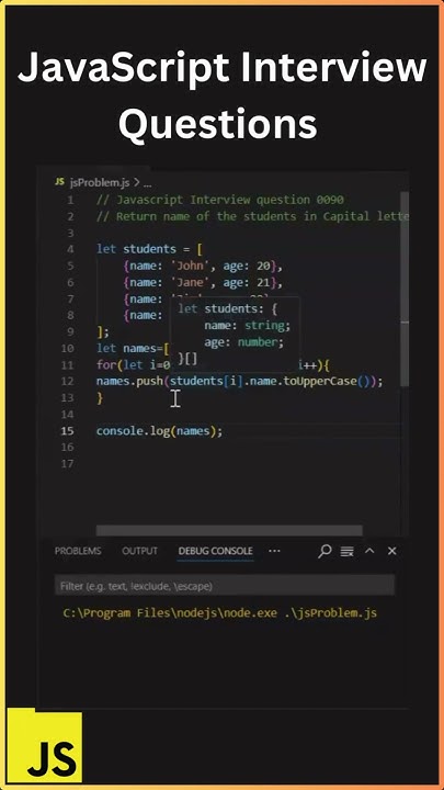 Tricky Javascript Interview Questions | #0090 #javascript #coding - Youtube