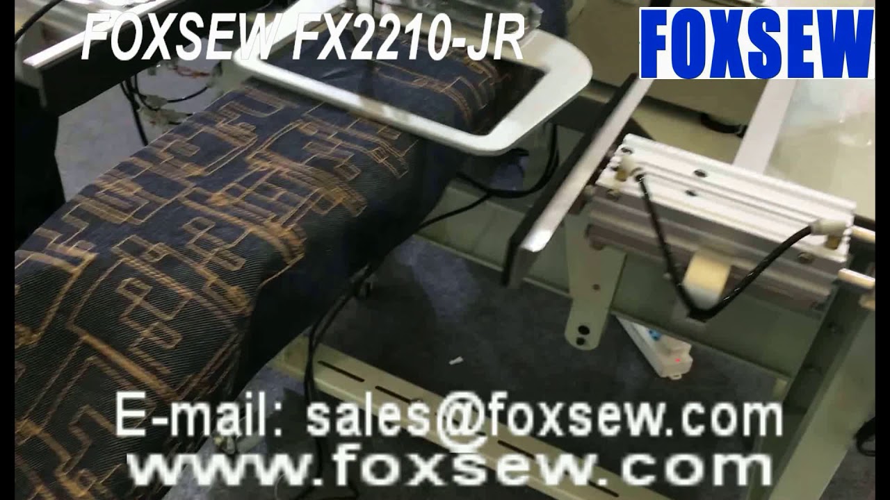 Automatic Cylinder Bed Jeans Leg Pattern Sewer - YouTube