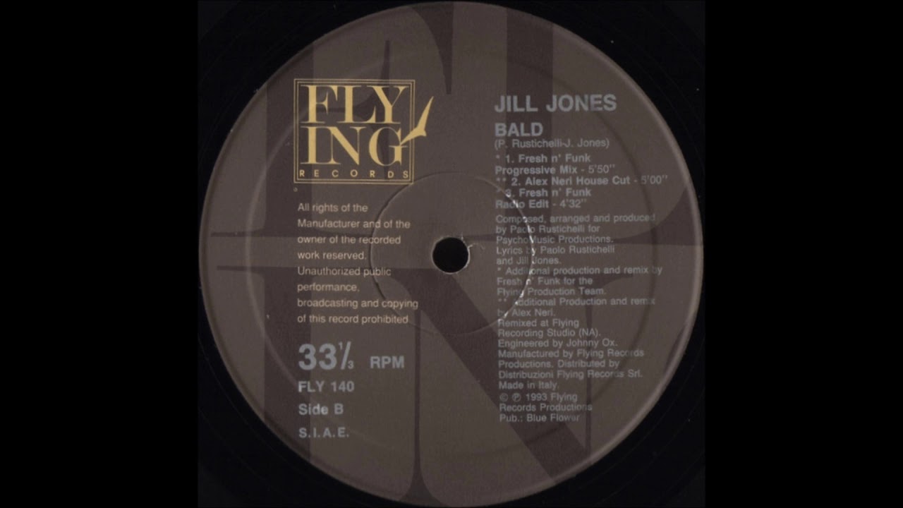 Jill Jones - Bald (Fresh 'N' Funk Progressive Mix) - YouTube