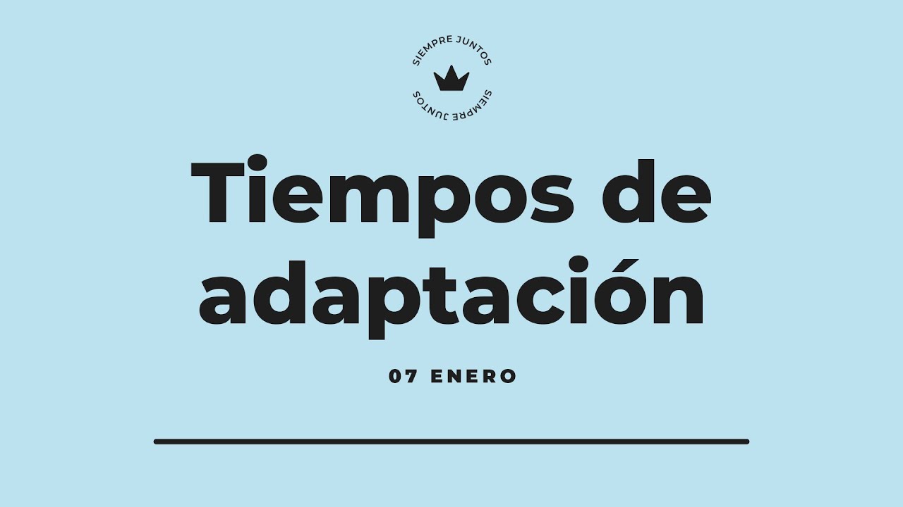 Tiempos de adaptación - Pr. Daniel Tursi - YouTube
