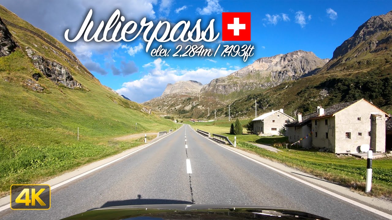 Driving the Julier Pass from Chur to St. Moritz Switzerland🇨🇭 - YouTube