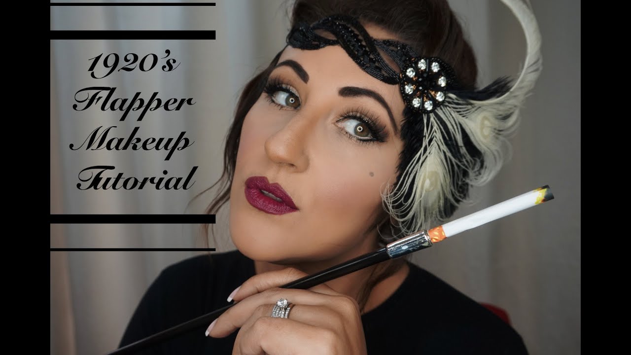 1920'S Flapper Makeup Tutorial - YouTube