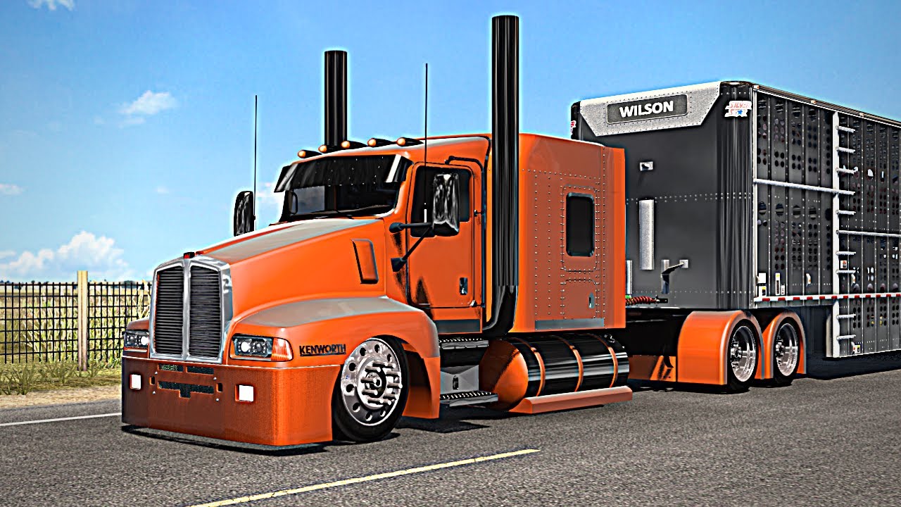 Kenworth T600 - (Stretched and Slammed) - Wilson Livestock Trailer ...