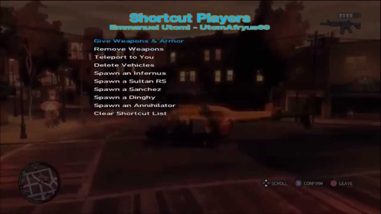 DellModzZ | GTA IV Mod Menu 1.08 (BLUS) - YouTube