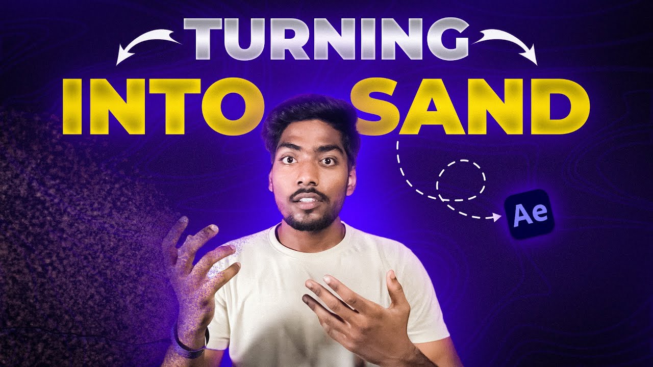 Turning Into Sand | Disintegration Effect | After Effects Tutorial ...
