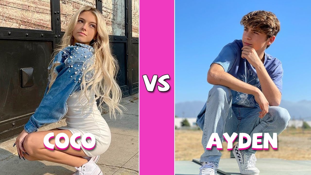 Coco Quinn Vs Ayden Mekus Tiktok Dance Compilation Youtube