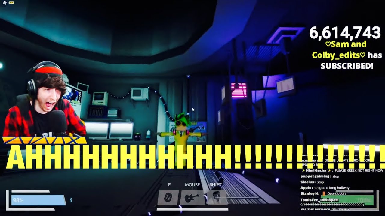 KreekCraft gets jumpscared by T-Posting DJ Monopoly - YouTube